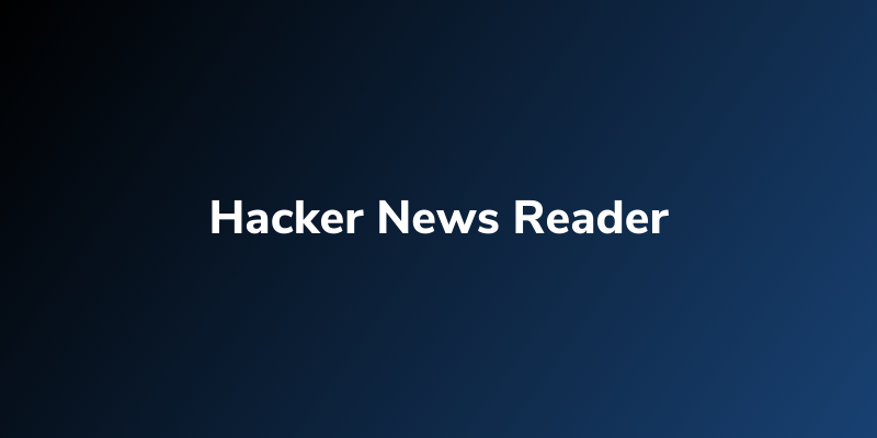 Hacker News Reader